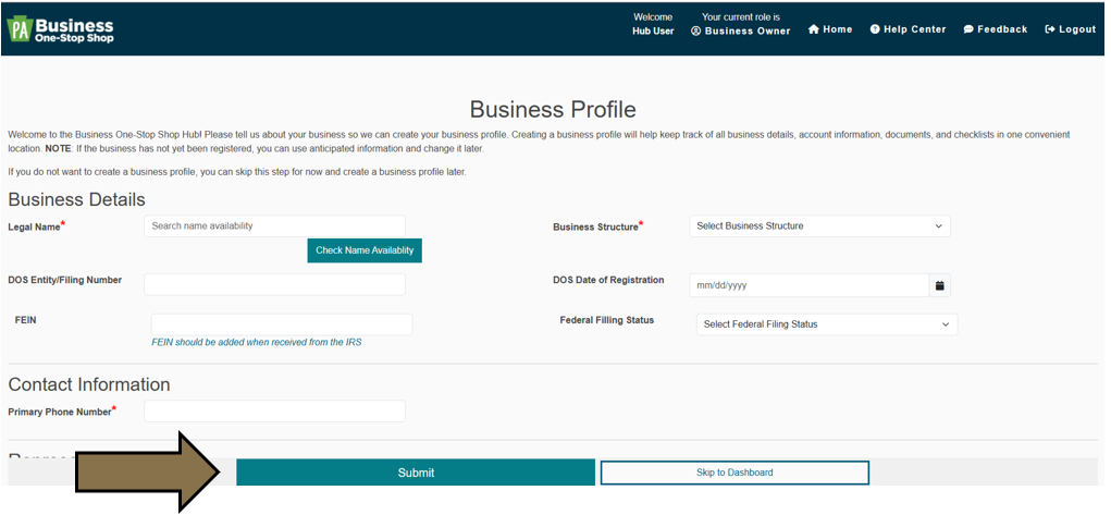 PA Business One-Stop Hub